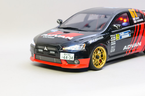 RC 1/10 Drift Mitsubishi EVO Lancer X AWD Belt CAR -RTR-
