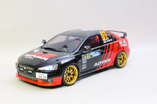 RC 1/10 Mitsubishi Lancer Advan AWD Drift Car RTR W/ LED -RTR