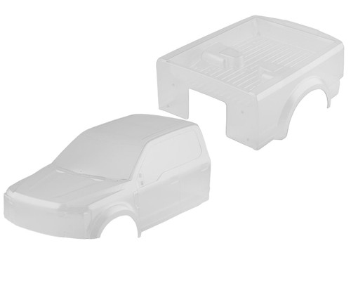 RC 1/10 FORD F250 Pick Up BODY Shell w/ Light Buckets -CLEAR-
