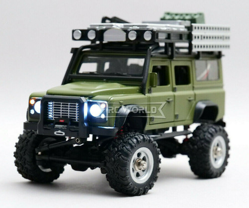 RC 1/28 Micro Land Rover DEFENDER Metal Truck 4X4 Truck *RTR* YELLOW