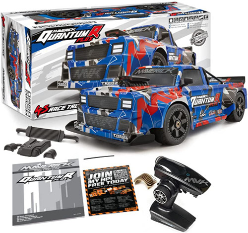 HPI 1/8 RC Maverick BRUSHLESS QuantumR Flux AWD Street Truck -RTR - RED