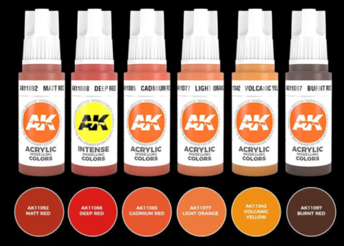 AK Interactive Model Paint 3G INFERNO & RED CREATURES Set AK-11604