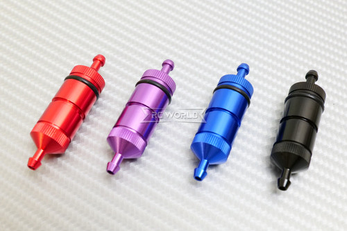 RC 1/8 Nitro Engine FUEL FILTER For Gas Lines -PURPLE-