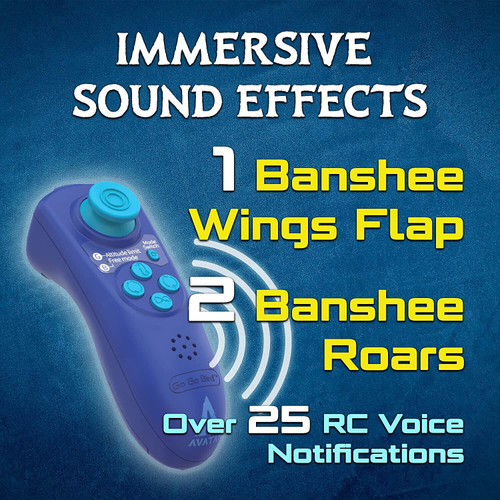 RC Avatar BANSHEE Flying Dragon Deluxe W/ Flapping Wings 2.4GHZ RTF -BLUE-