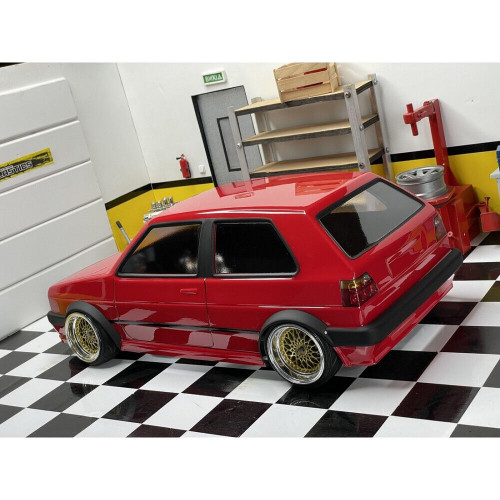 1/10 BODY Shell VW Golf GTI MK2 Rabbit 200mm *Clear*