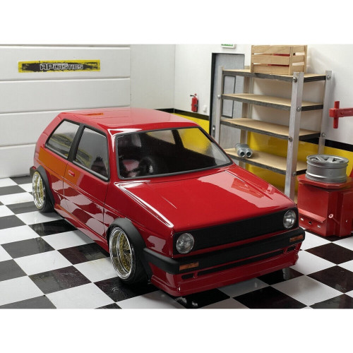 1/10 BODY Shell VW Golf GTI MK2 Rabbit 200mm *Clear*