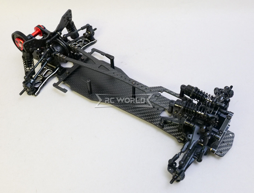 RC 1/10 DRIFT Chassis RWD Carbon Fiber / Aluminum -ASSEMBLED- BLACK