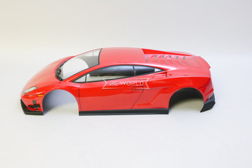 1/10 RC Car BODY Shell LAMBORGHINI GALLARDO Body Shell *FINISHED* -RED-