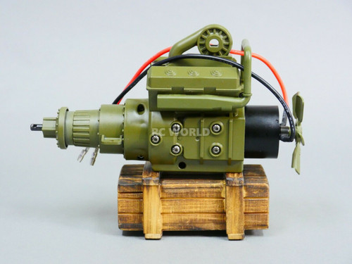 RC 1/10 Scale Military 540 ENGINE w/ Transmission -DESERT-