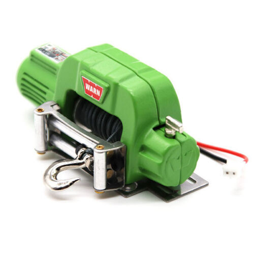 RC 1/10 Scale Truck WARN Winch ELECTRIC WINCH Metal GREEN