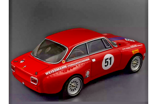 1/10 RC Car BODY ALFA ROMEO 2000 GTam 190mm -RED RACE- *FINISHED*