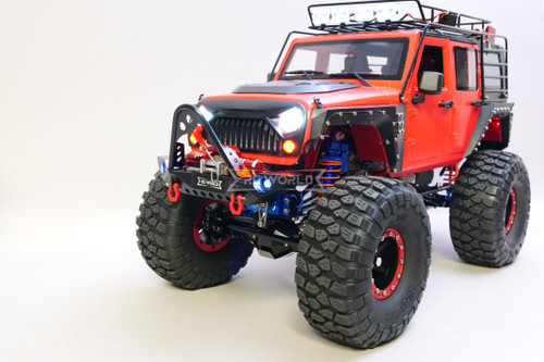 Custom 1/10 RC JEEP WRANGLER RUBICON 2-Speed 8.4V 150mm *RTR* RED