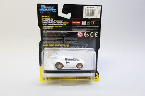 Muscle Machine 1/64 Die Cast LAMBORGHINI COUNTACH -WHITE-