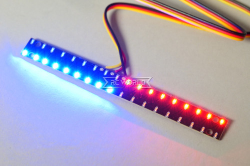 1/10 LED Scanner POLICE LIGHT BAR Knight Rider Light Bar RED/BLUE