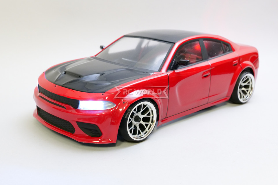 RC 1/10 DODGE CHALLENGER HELLCAT SRT Brushless AWD Drift Car w/ LED ...
