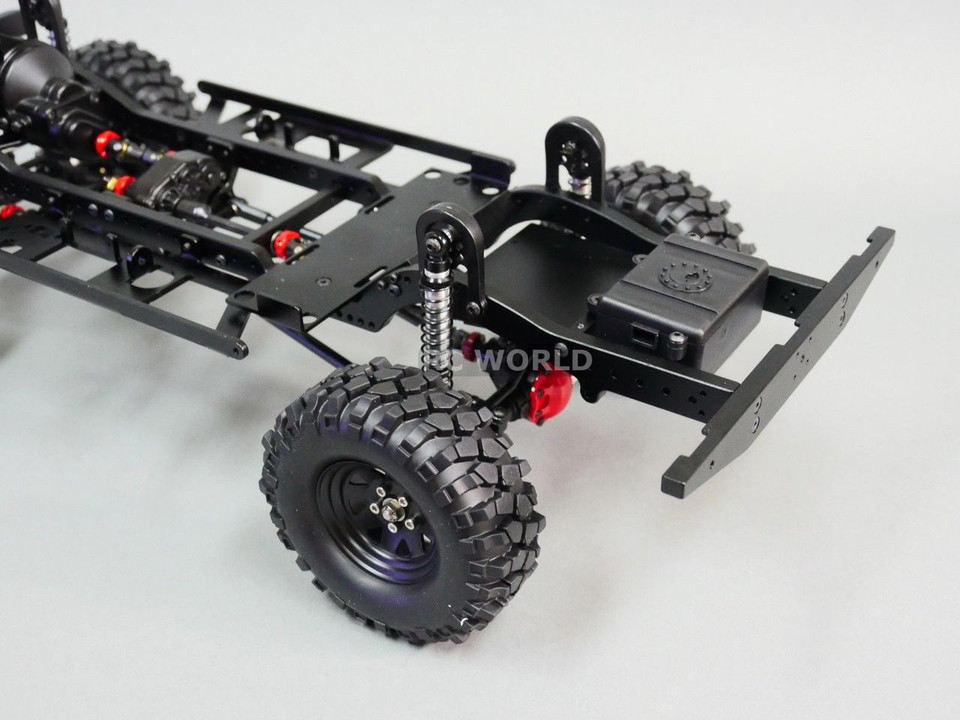 RC Defender 90 TRUCK CHASSIS 280mm Wheel Base Rolling Chassis All METAL