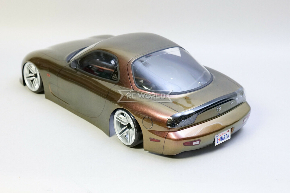 1/10 BODY Shell MAZDA RX7 TURBO w/ Wing 200mm -CLEAR-