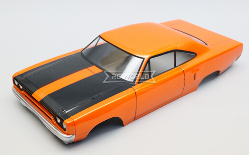 1/10 BODY Shell 1970 PLYMOUTH ROAD RUNNER Body 200mm *FINISHED* -ORANGE-