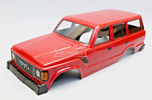 RC 1/10 Toyota FJ60 LAND CRUISER Lexan Body 313mm -FINISHED- *RED*