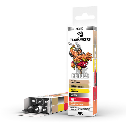 AK Interactive Play Markers HEROS Set (6pcs) #RKM101