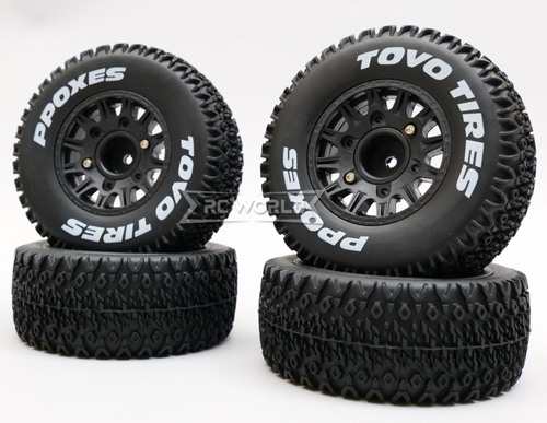 1/10 Short Course WHEELS + TIRES Track 120mm (4pcs)