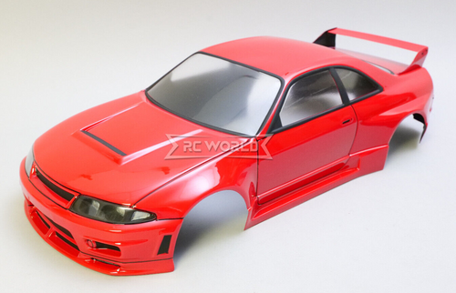 RC 1/10 Scale Body NISSAN SKYLINE R33 Painted Shell 257mm -RED-