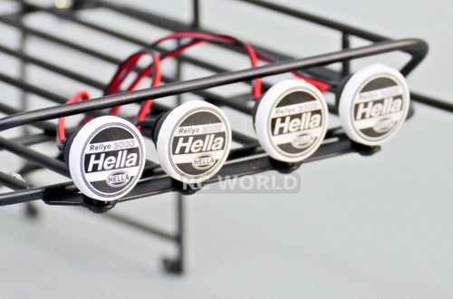 RC Scale HELLA LIGHT PODS LED Lights Round (4 pcs)
