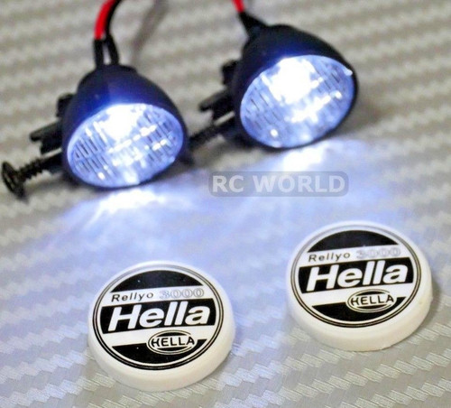 RC Scale HELLA LIGHT PODS LED Lights Round (2 pcs)