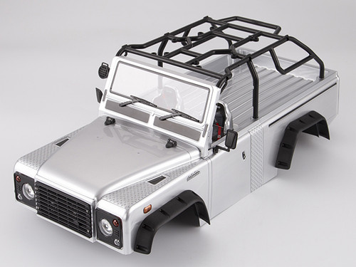 RC 1/10 Truck Body Shell MARAUDER Rock Crawler - SILVER-