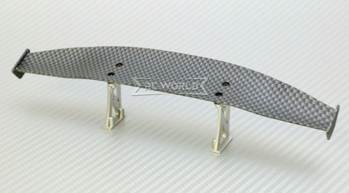 1/10 RC Car WING Spoiler SINGLE Carbon Fiber 185mm #74
