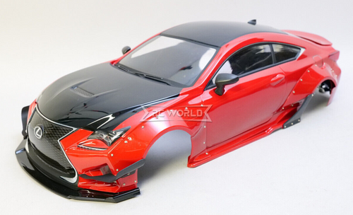1/10 RC Car BODY Shell LEXUS RCF Wide Body *FINISHED* -RED-