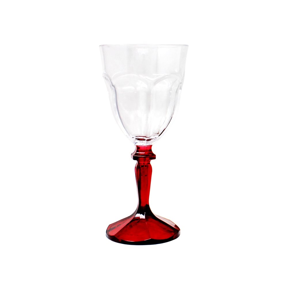 Versailles Red Bottom Wine Glass