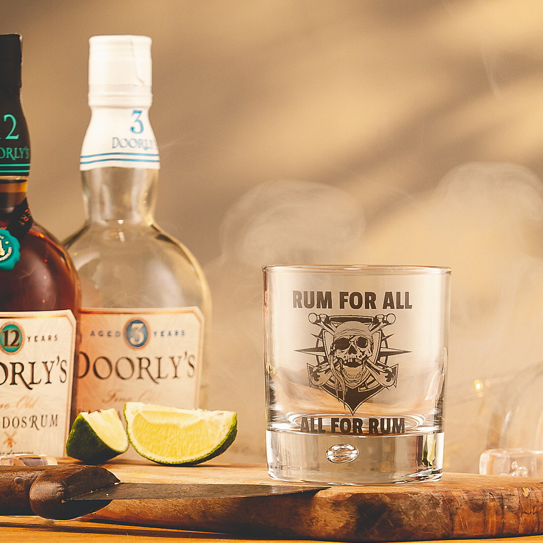 Rum Glass Pirate Design | The Kitchen Gift Company