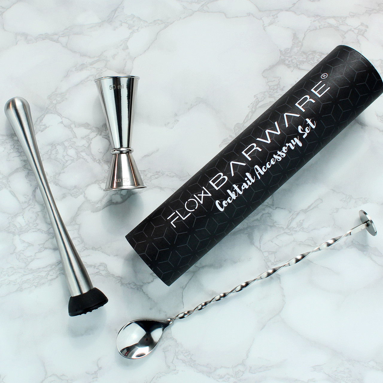 Stainless Steel Cocktail Accessory Set | The Kitchen Gift Company