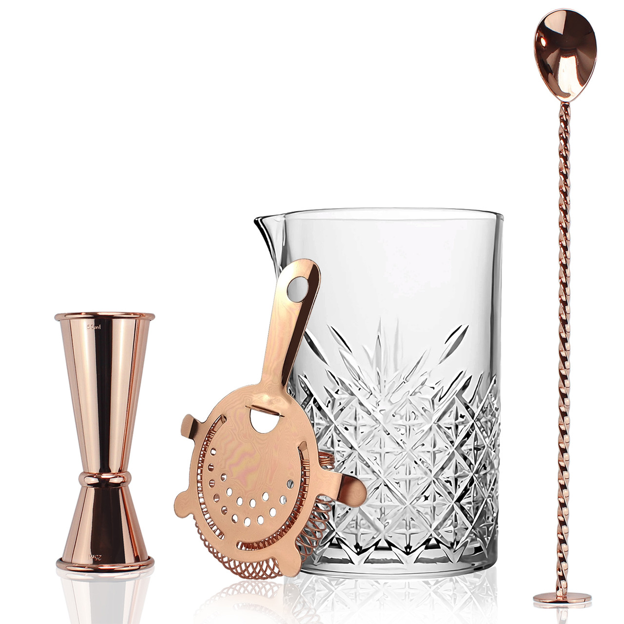 4 Piece Copper Cocktail Mixing Set | The Kitchen Gift Company