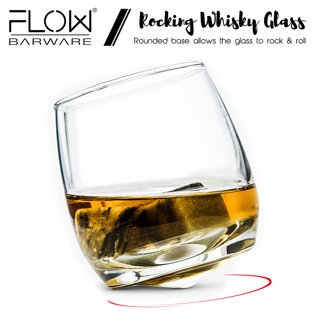 Rocking Whiskey Glass & Whiskey Stones Set | The Kitchen Gift Company