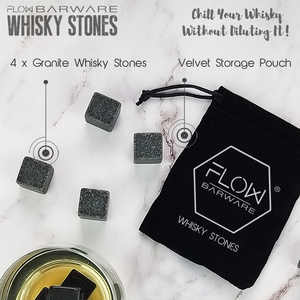 Rocking Whiskey Glass & Whiskey Stones Set | The Kitchen Gift Company