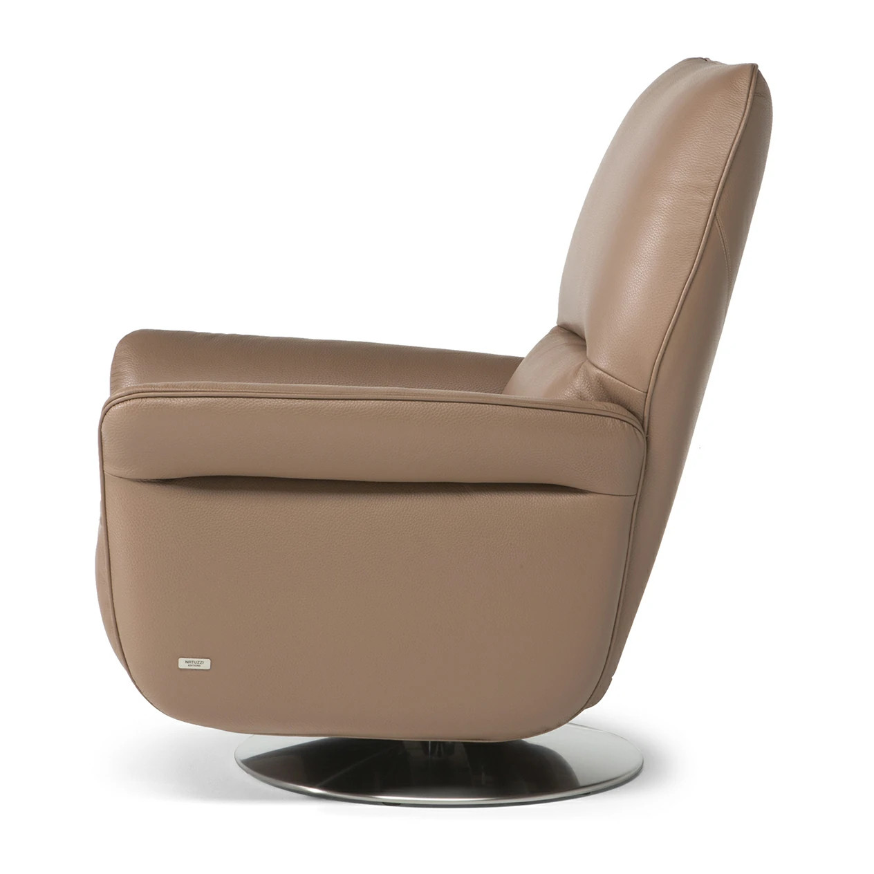 Natuzzi Editions Angelica C236 Swivel Armchair with Dual Power Motion ...