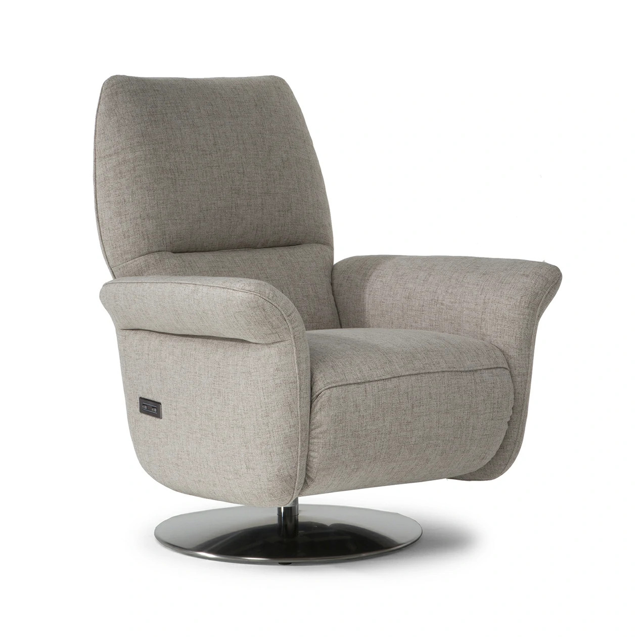Natuzzi Editions Angelica C236 Swivel Armchair with Dual Power Motion ...