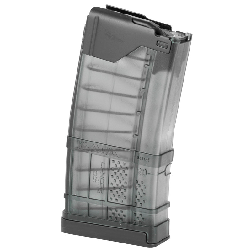 Lancer L5AWM AR-15 223/556 10/20 Round Magazine - Translucent Black ...