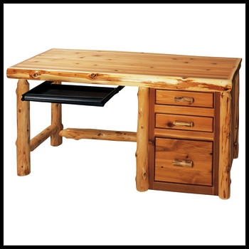 Cedar Log Writing Desk - Prairie Mountain - It's a Crock