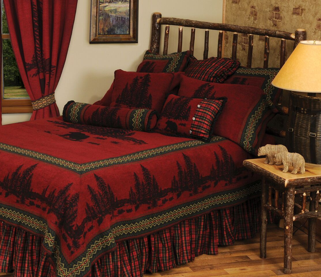 Wooded River Bear Bedding - Prairie Mountain Furniture