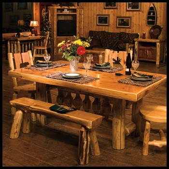 228 Woodsman Dining Table - Prairie Mountain & It's a Crock