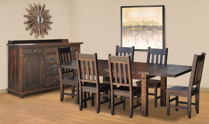 A Spotlight on Maple Solid Wood Rustic Dining Sets - Prairie Mountain - It's a Crock
