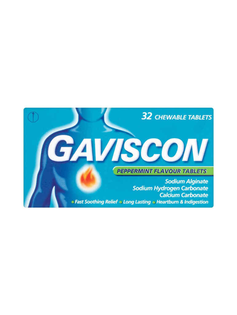 Gaviscon Peppermint Indigestion Relief 32 Tablets | withaid