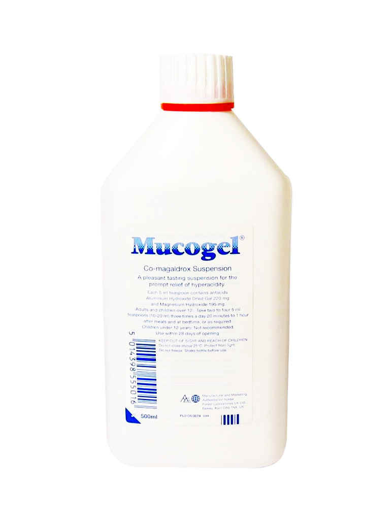 Mucogel Suspension 500ml | Antacid for Heartburn | withaid