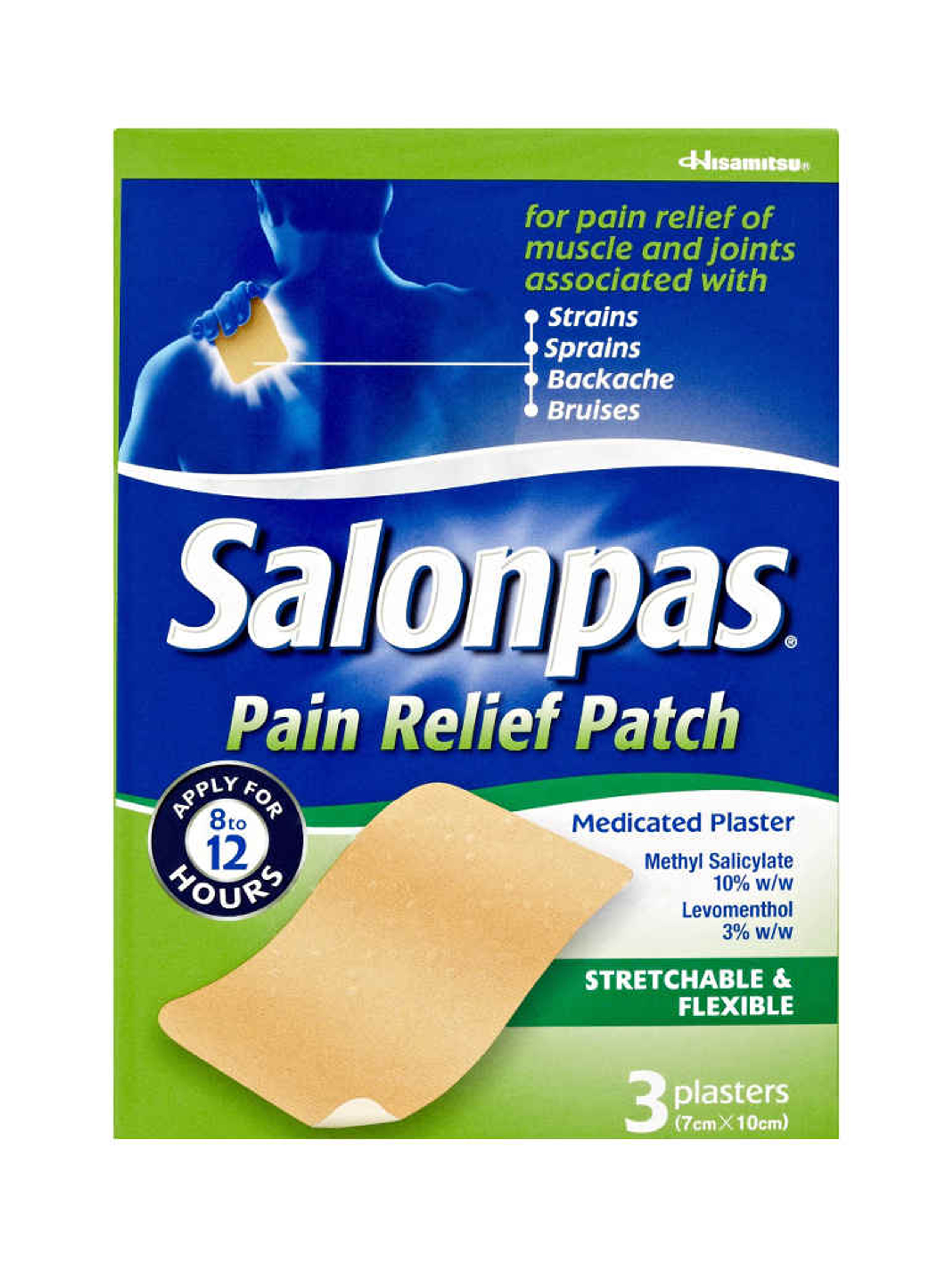 Salonpas Pain Relief Patches 3 Pack | withaid