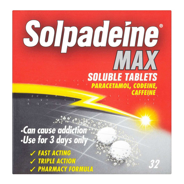 Solpadeine Plus Soluble 32 Tablets | withaid