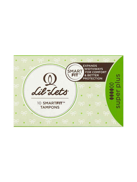 Lil-Lets SmartFit Super Plus Tampons without Applicator 10 Pack | withaid