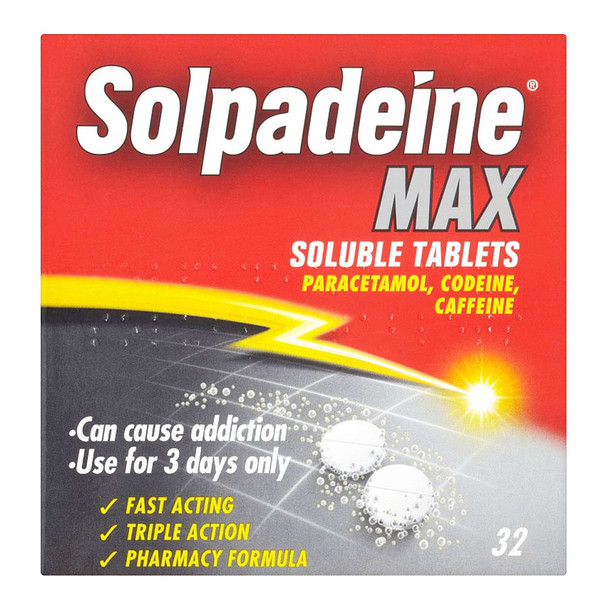Solpadeine Max Soluble 32 Tablets | withaid